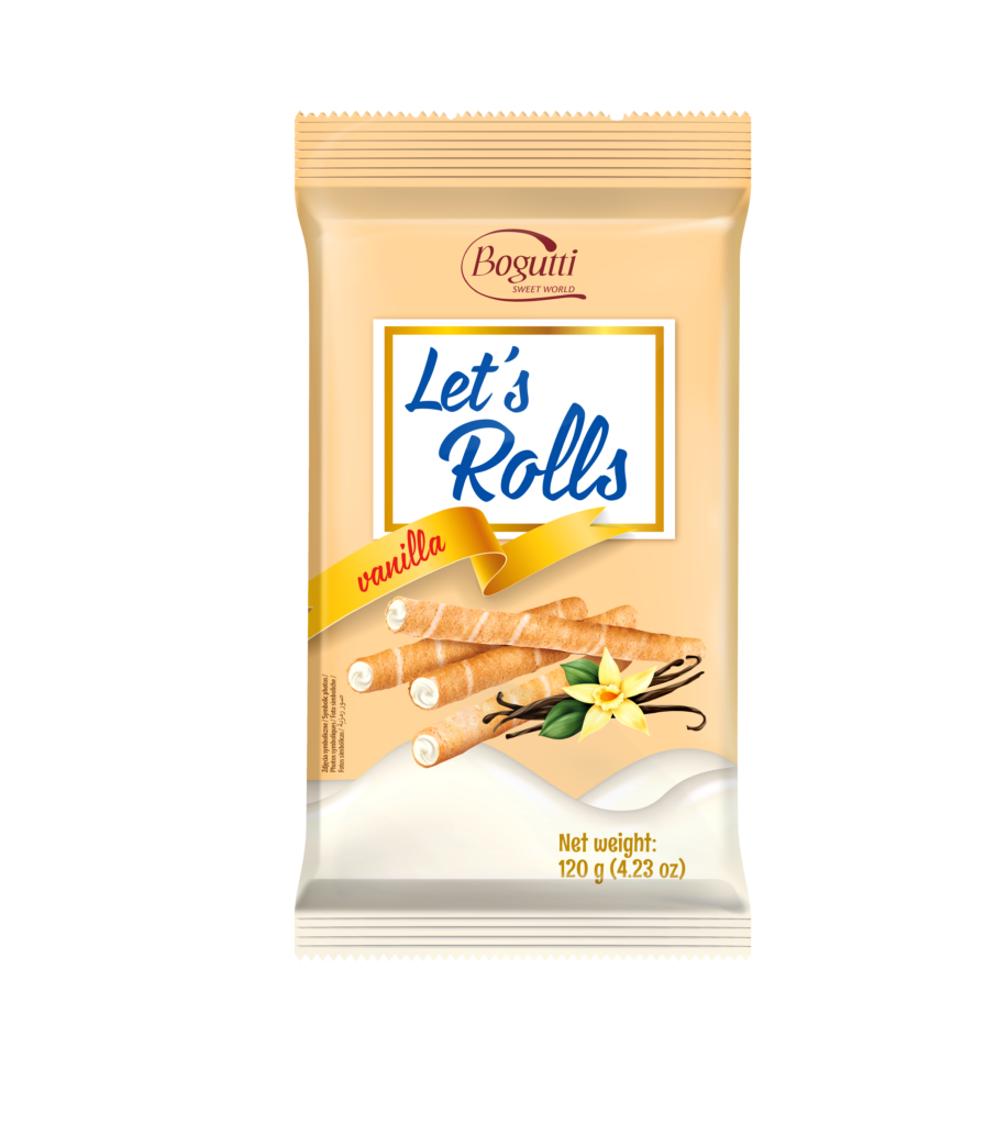 Rurki waflowe z kremem waniliowym - Bogutti